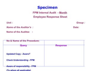 3a 6 Self Audit Process | PPT | Business | Business and Finance