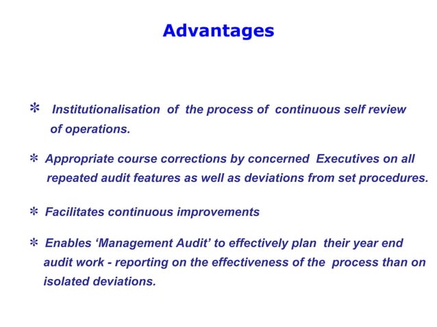 3a 6 Self Audit Process | PPT | Business | Business and Finance