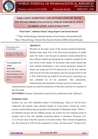 109 WJPR 3691 | PDF