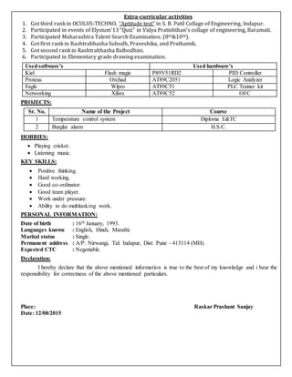 prashant new resume | PDF