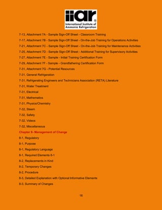 IIAR Process Safety Management Guidelines for Ammonia Refrigeration | PDF