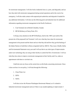 Cherry Point, WA Environmental Analysis | PDF