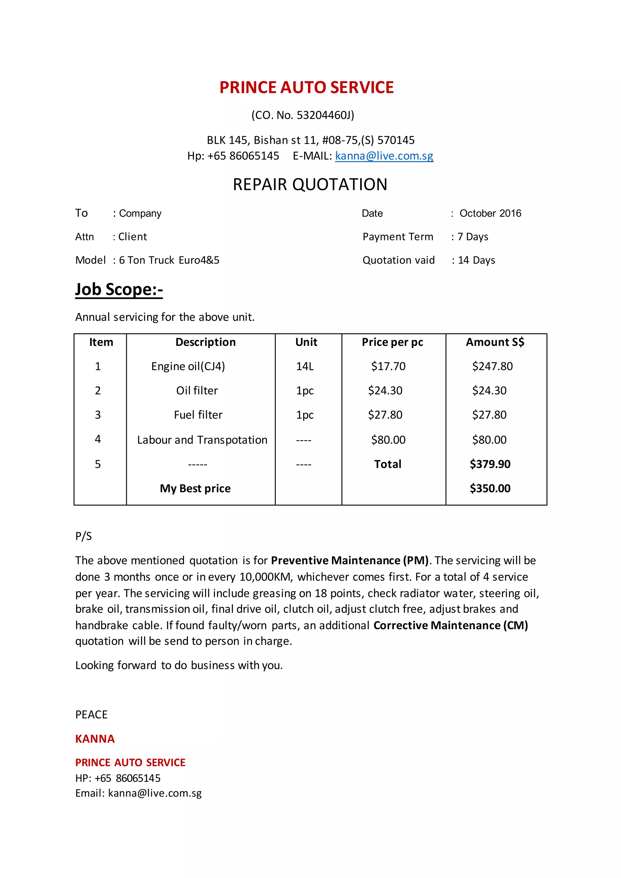 6ton quotation | DOCX