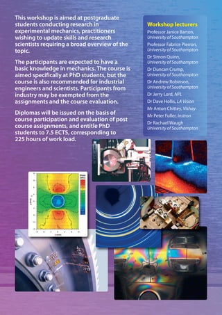 Experimental_Mechanics_Course_Flyer | PDF