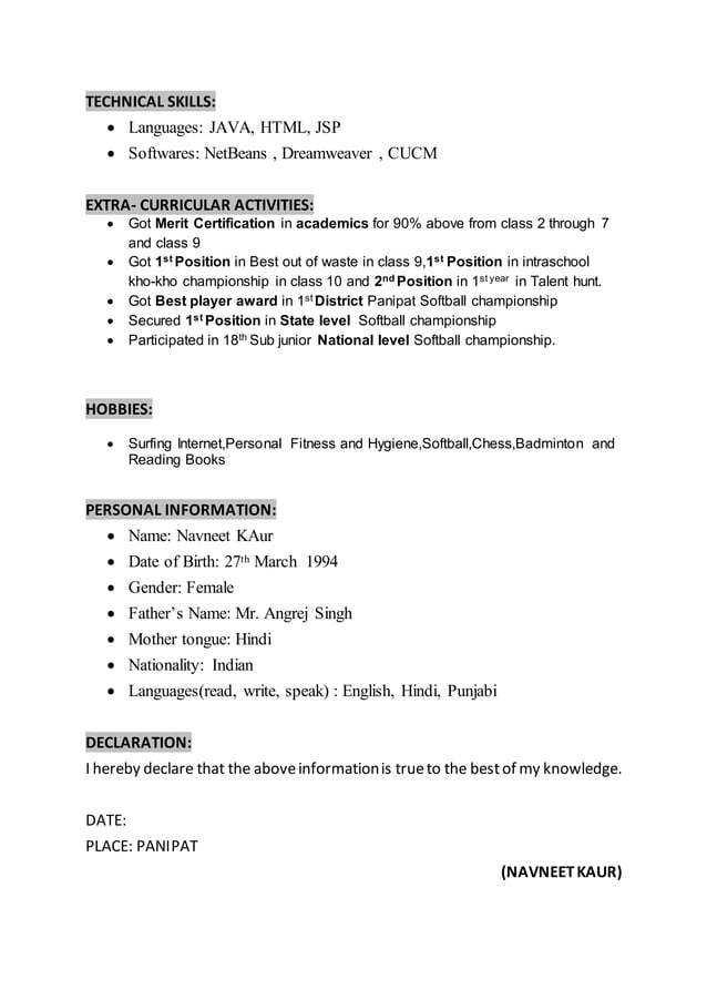 RESUME NAVNEET | DOCX | Web Development | Internet
