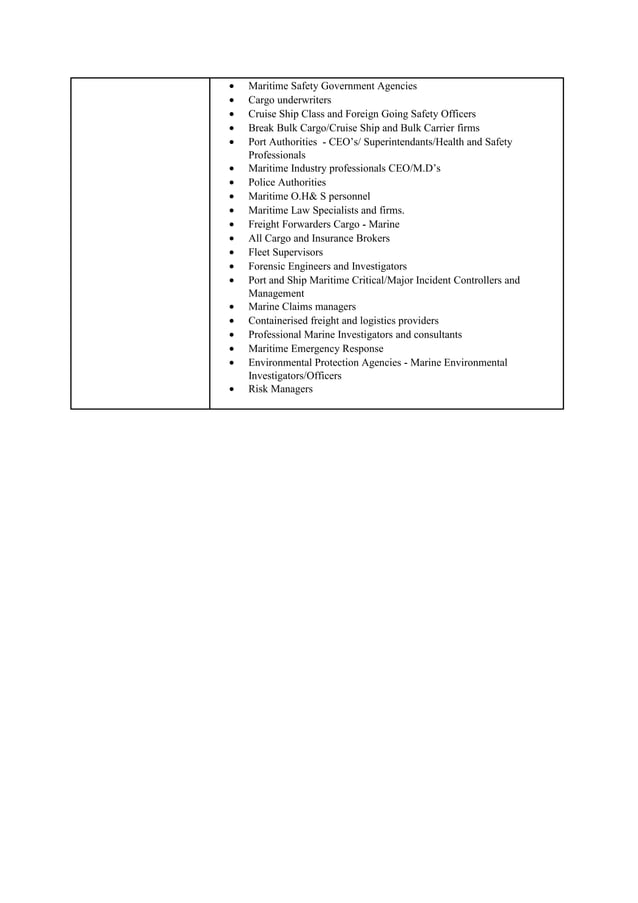 Complete lists of Training Topics and approved Training courses | DOC