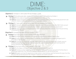 DIME Social Media Plan.compressed | PPT