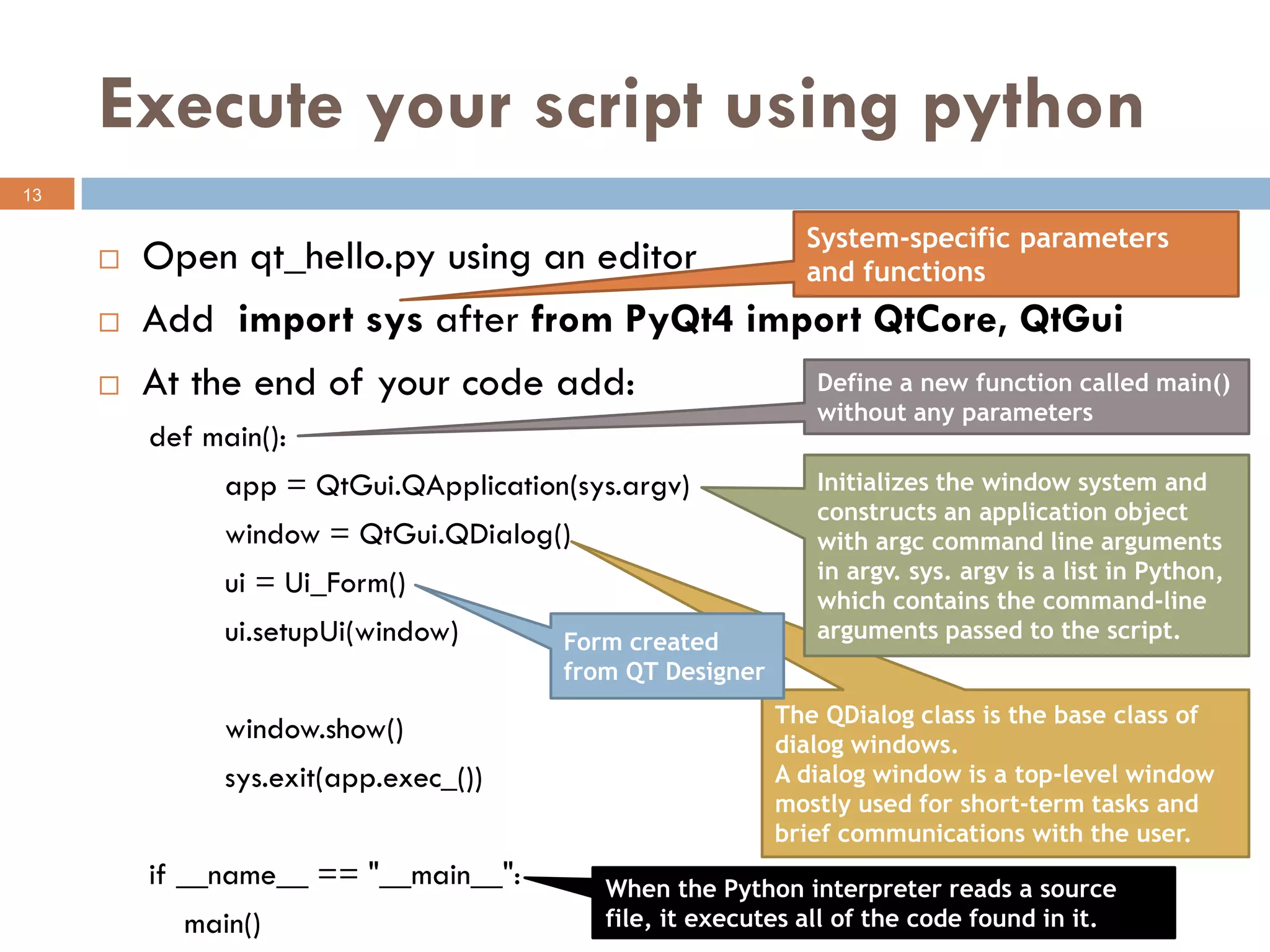 GUI_using_QT_Designer_PyQT4 | PPT