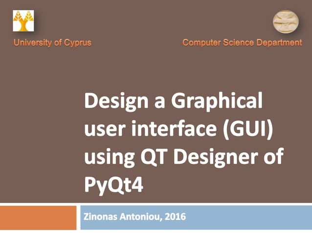 GUI_using_QT_Designer_PyQT4 | PPT