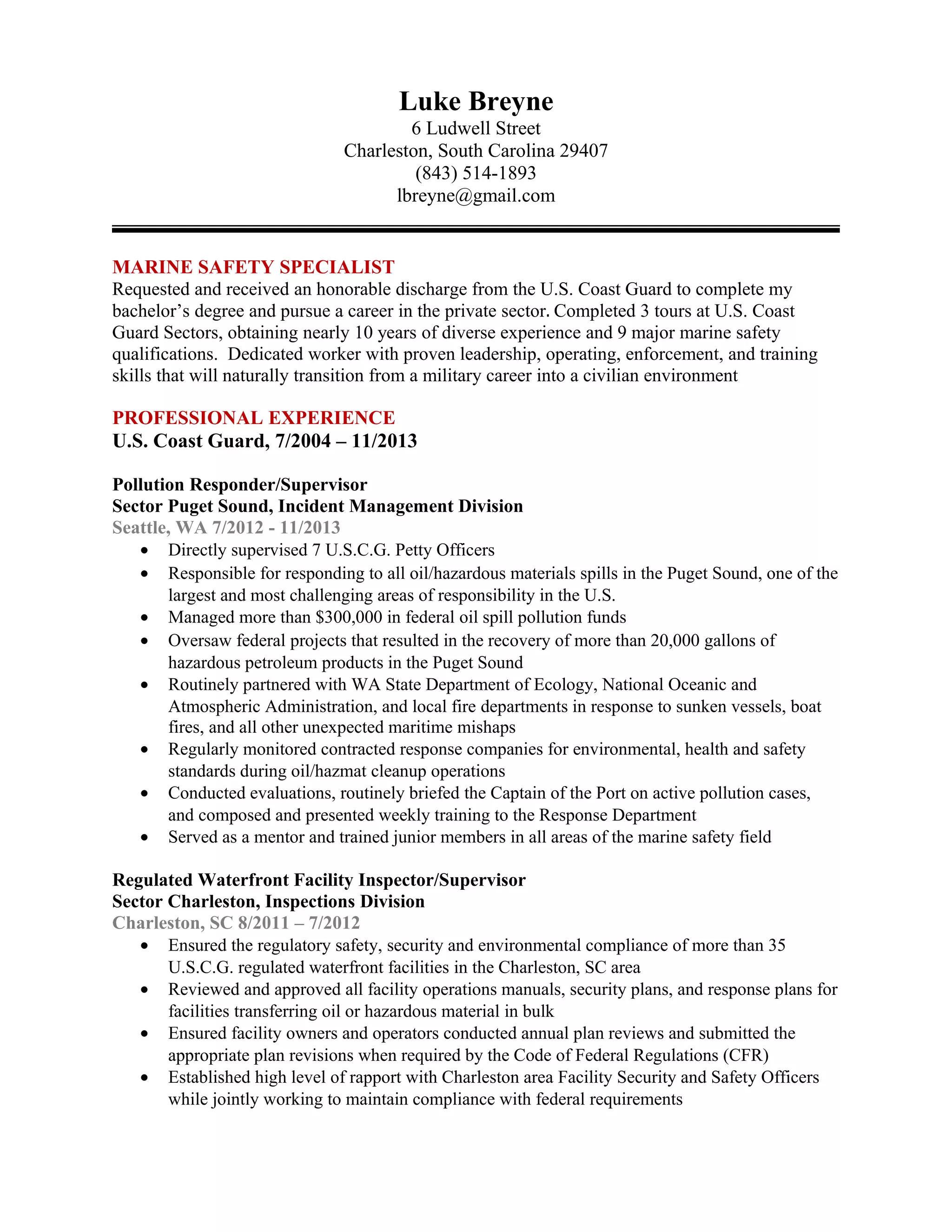 Luke Breyne - Resume | DOC