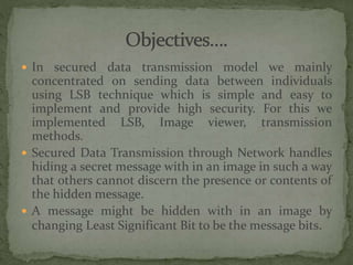 Secure data transmission 2010csc029 | PPT