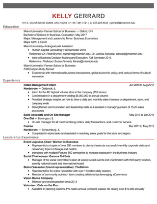Kelly Gerrard Resume | PDF