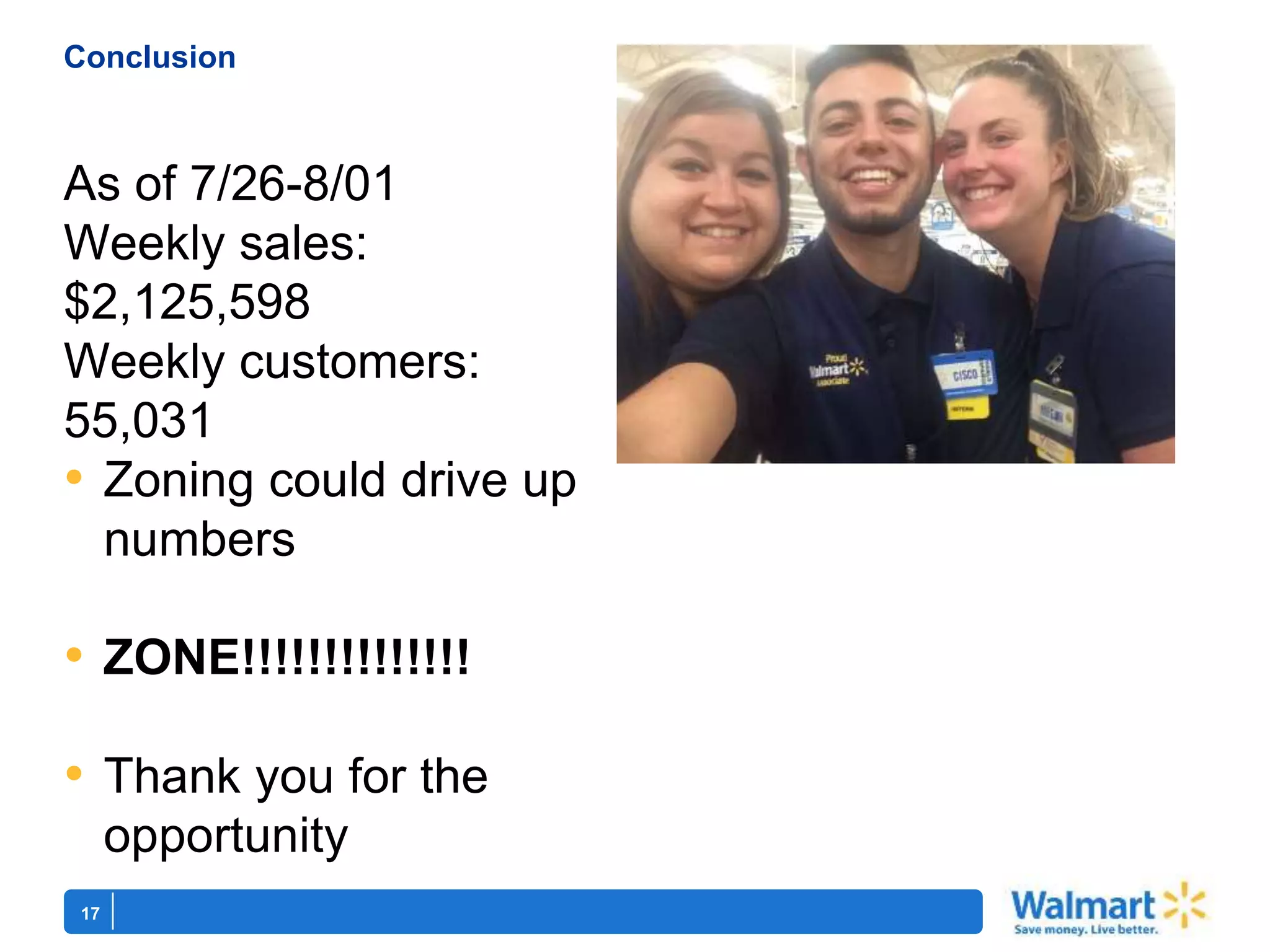 Walmart intern project ppt | PPT
