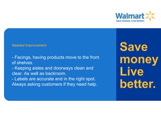 Walmart intern project ppt | PPT