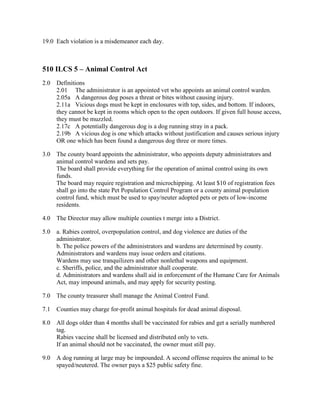 ILCS Annotated Table of Contents | PDF