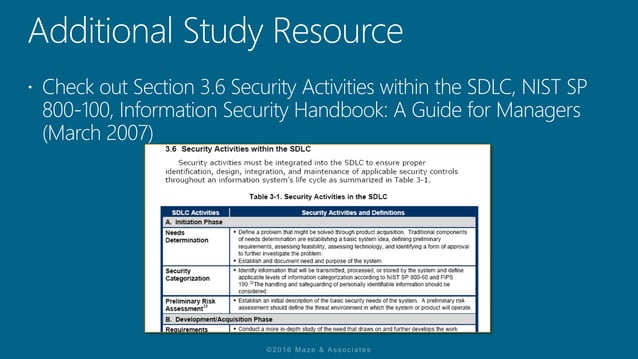 Understanding the Risk Management Framework & (ISC)2 CAP Module 4: Life ...