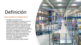 Abastecimiento de la cadena de suministro | PPTX