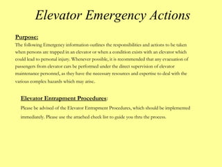 Elevator Entrapment Training Slides for 444 Brickell | PPT