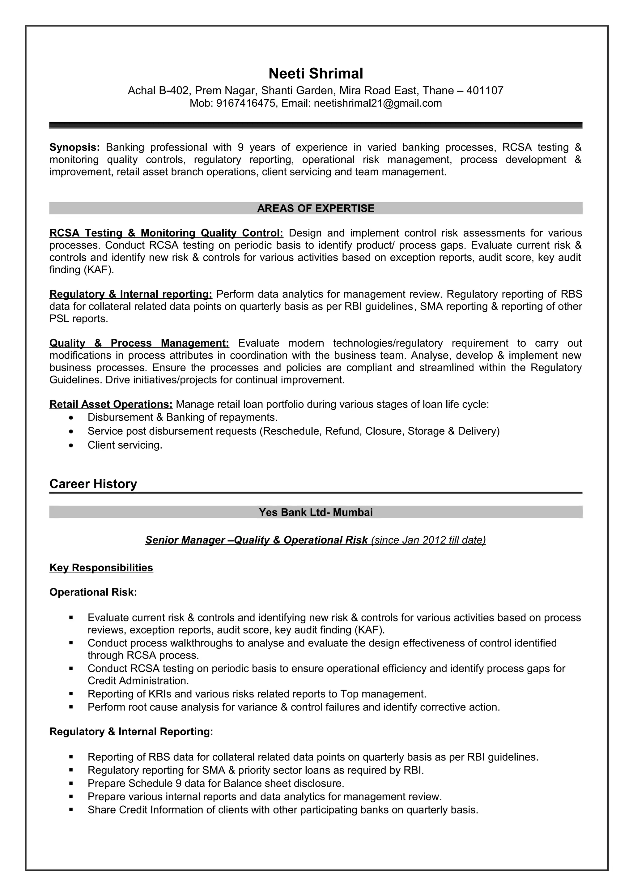 Resume Neeti | PDF