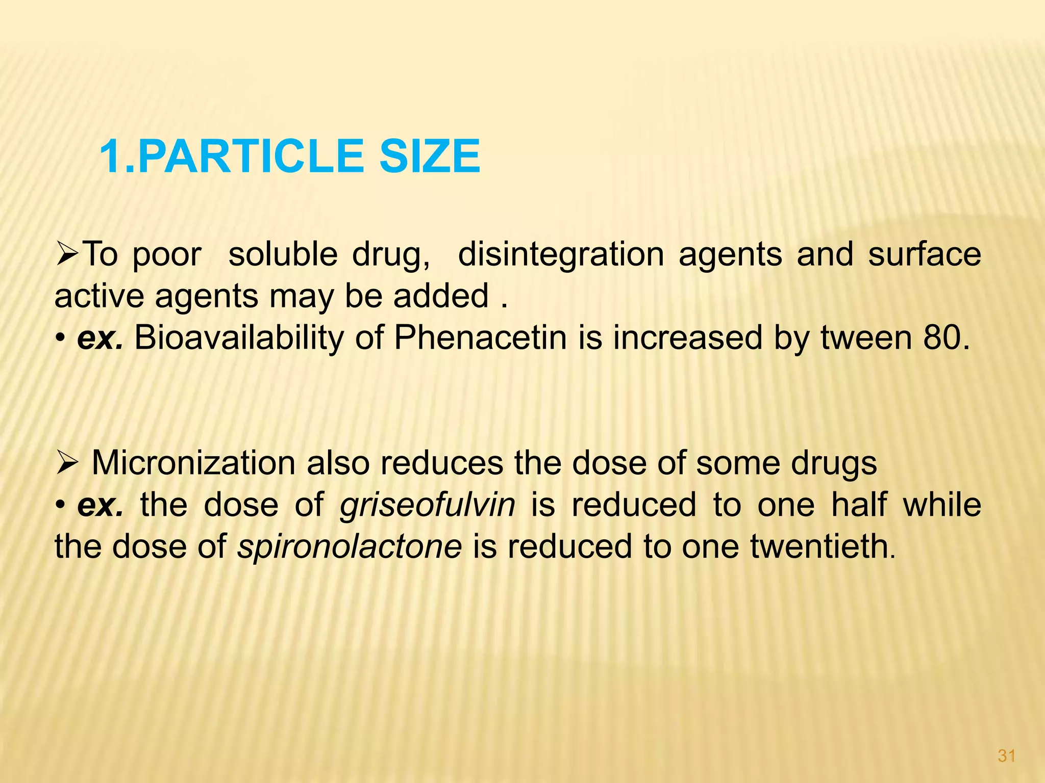 Pharmacology of absorption and bioavailability | PPTX