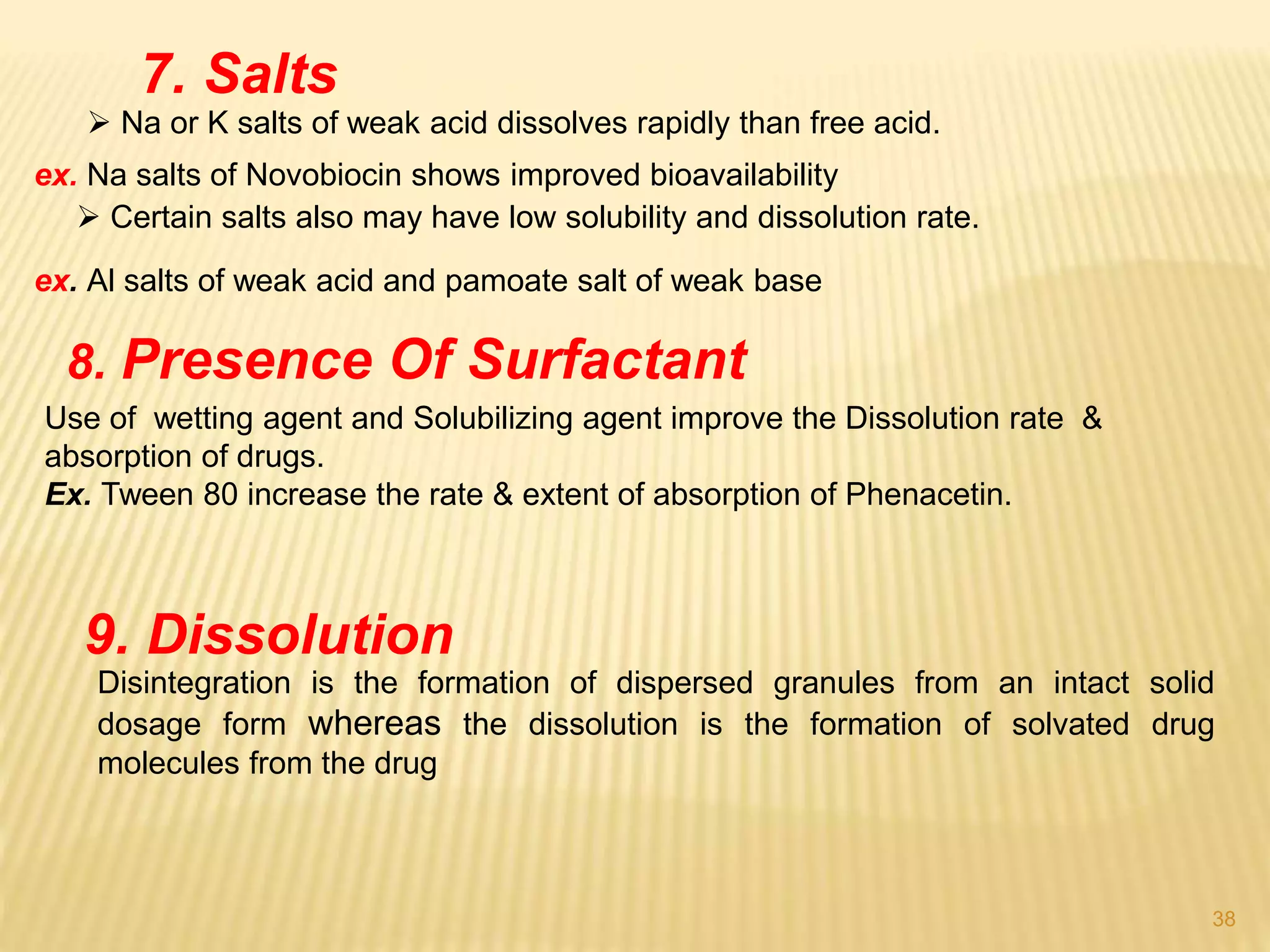 Pharmacology of absorption and bioavailability | PPTX