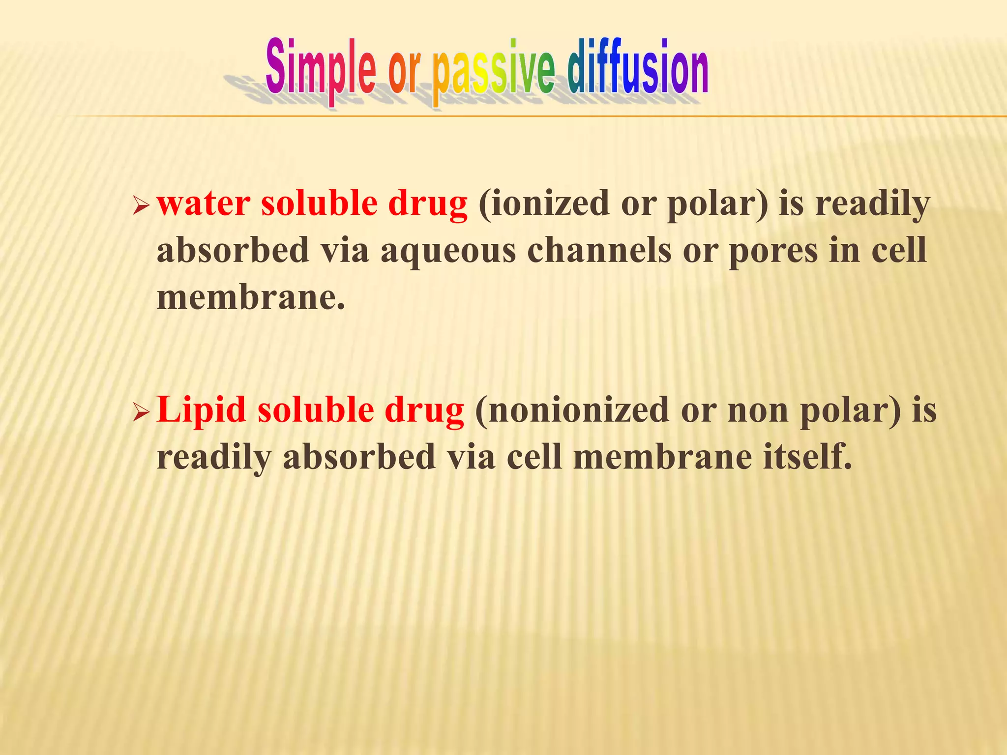 Pharmacology of absorption and bioavailability | PPTX