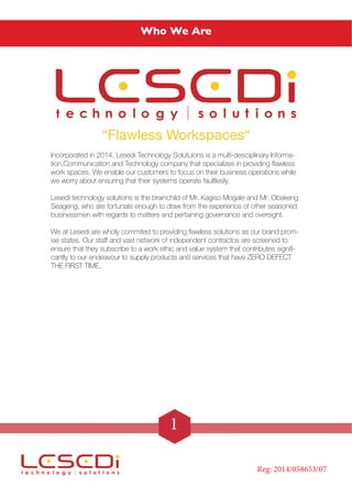 Lesedi Profile 2016 | PDF