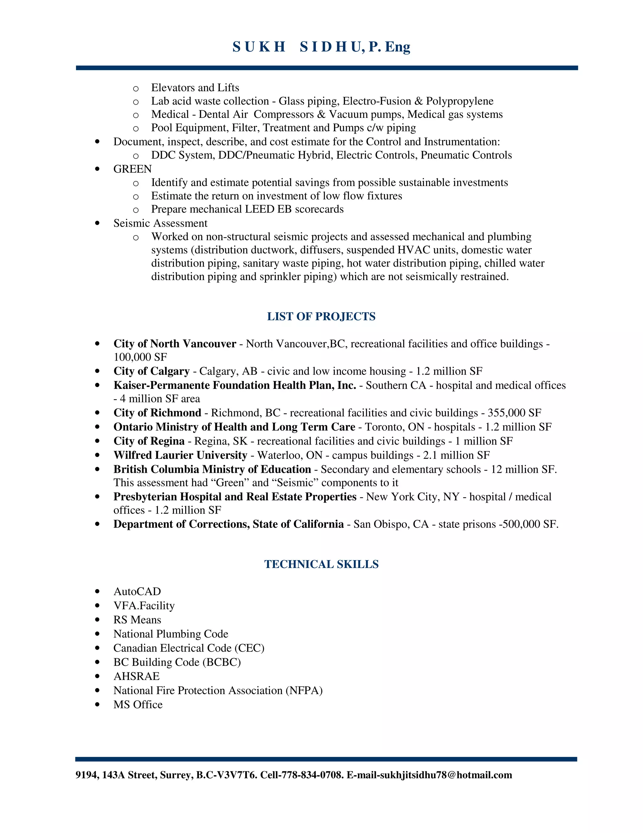 Sukh Sidhu Update Resume | PDF