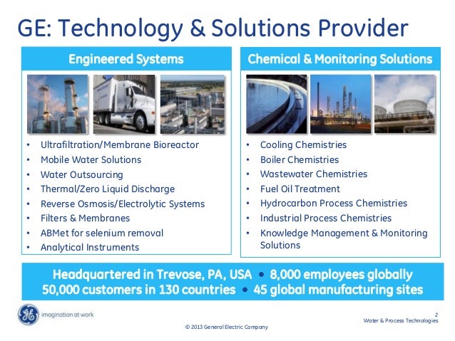GE Water & Process Technologies Adressing the Worlds toughest challen…