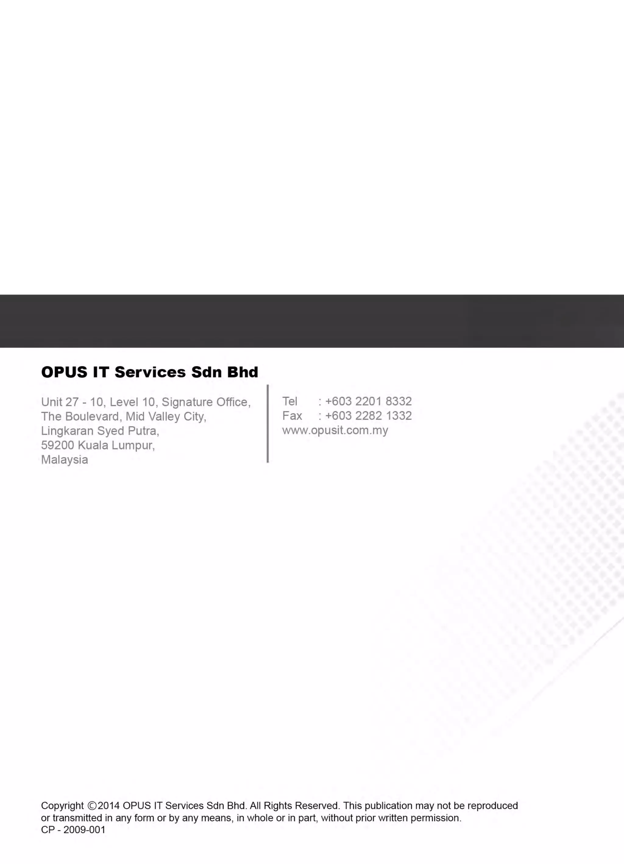 OPUS MY Brochure | PDF