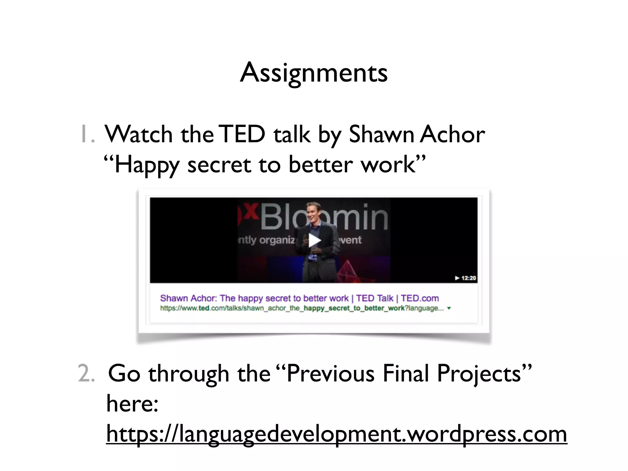 Academic presentation | PDF