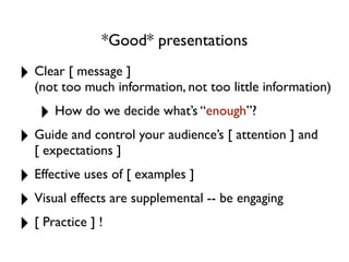Academic presentation | PDF