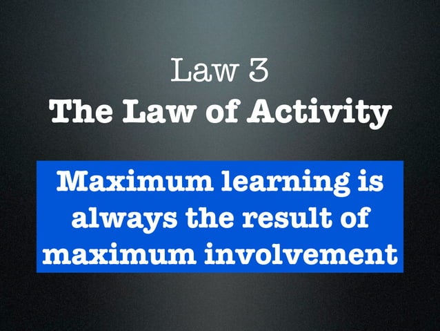 Howard Hendricks: Law 3, The Law of Activity | KEY