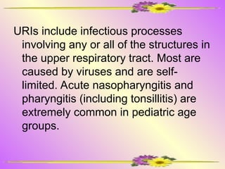Acute Upper Respiratory Infections medicine 1 | PPT