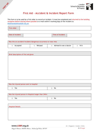 Accident Report Hand Book | PDF