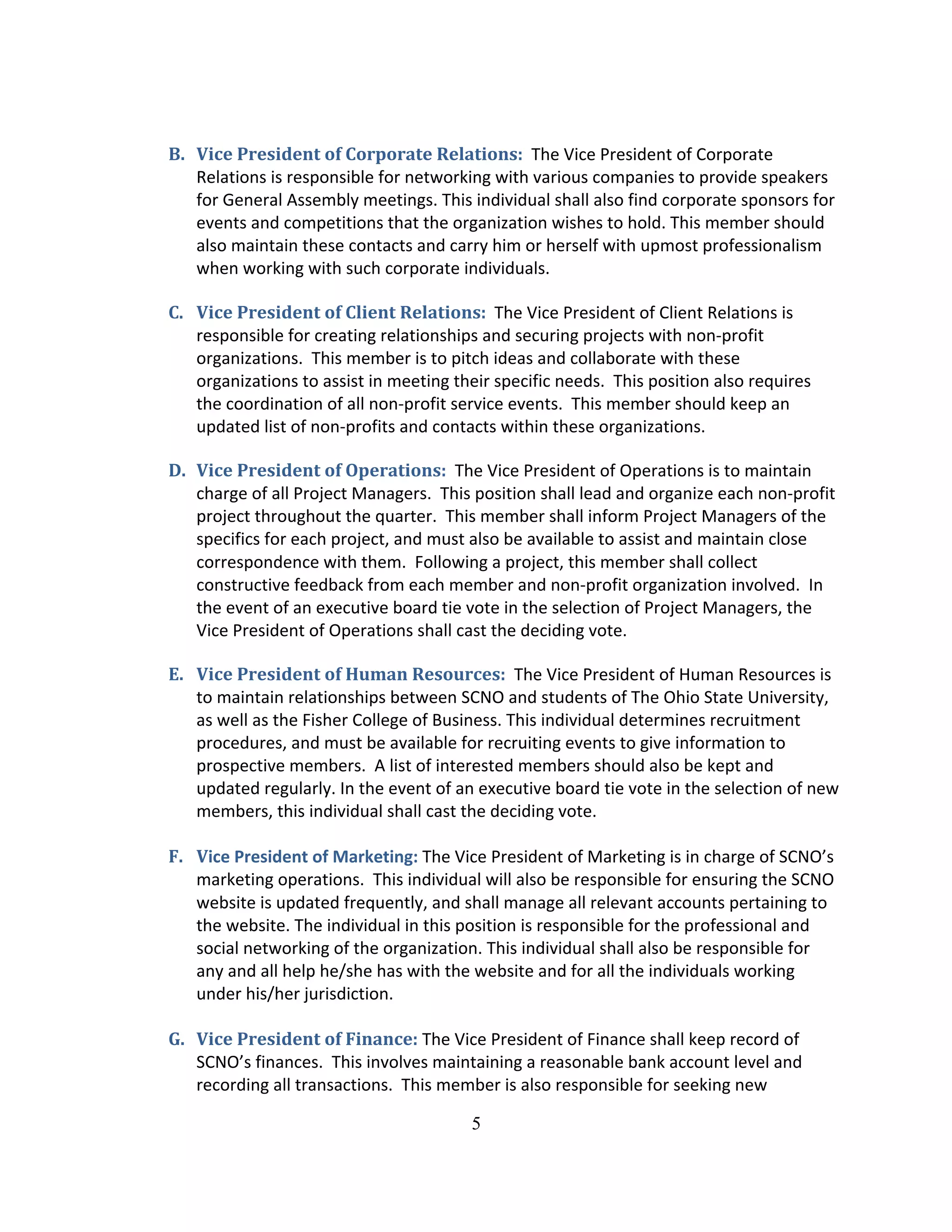 SCNO Constitution | PDF