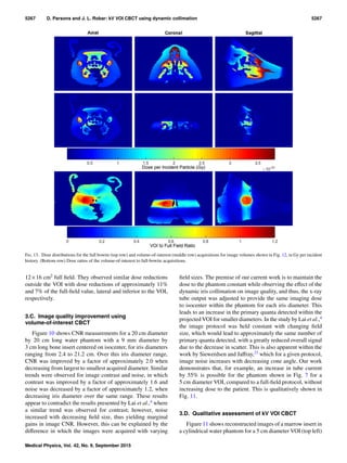 Parsons and Robar, An investigation of kV CBCT image quality and dose reduction for volume-of ...