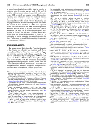 Parsons and Robar, An investigation of kV CBCT image quality and dose ...