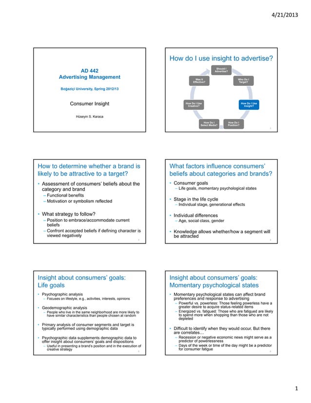 Advertising consumer insight | PDF