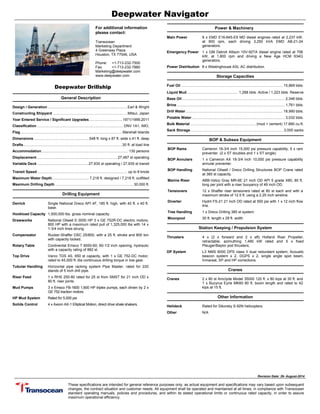 Deepwater Navigator data | PDF
