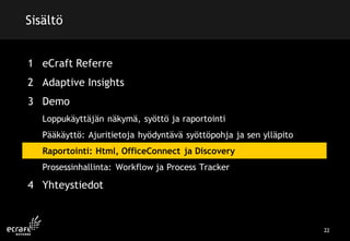 Adaptive Insights suunnittelujärjestelmän esittely | PDF