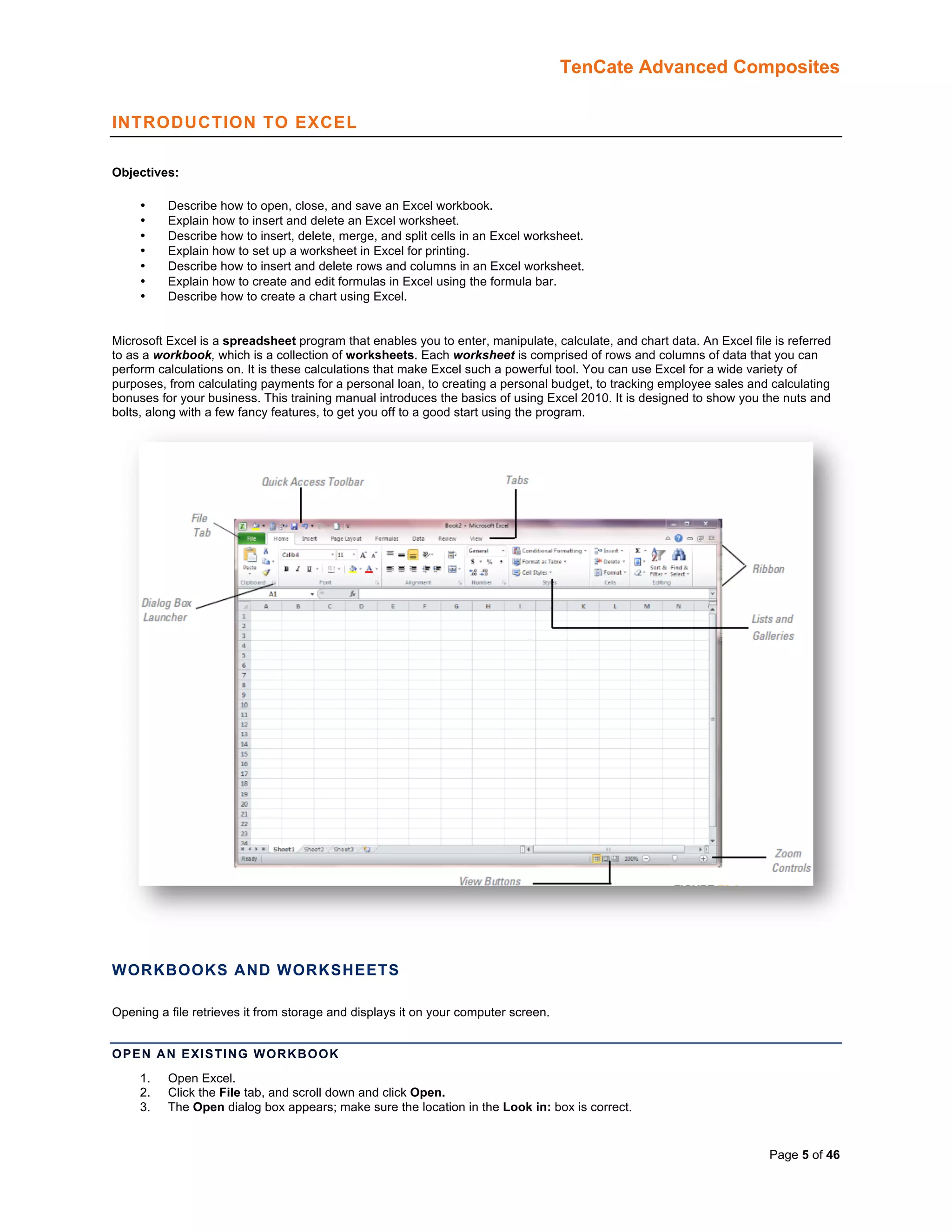 Excel Training Manual | PDF