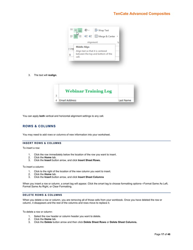Excel Training Manual | PDF