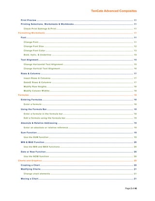 Excel Training Manual | PDF