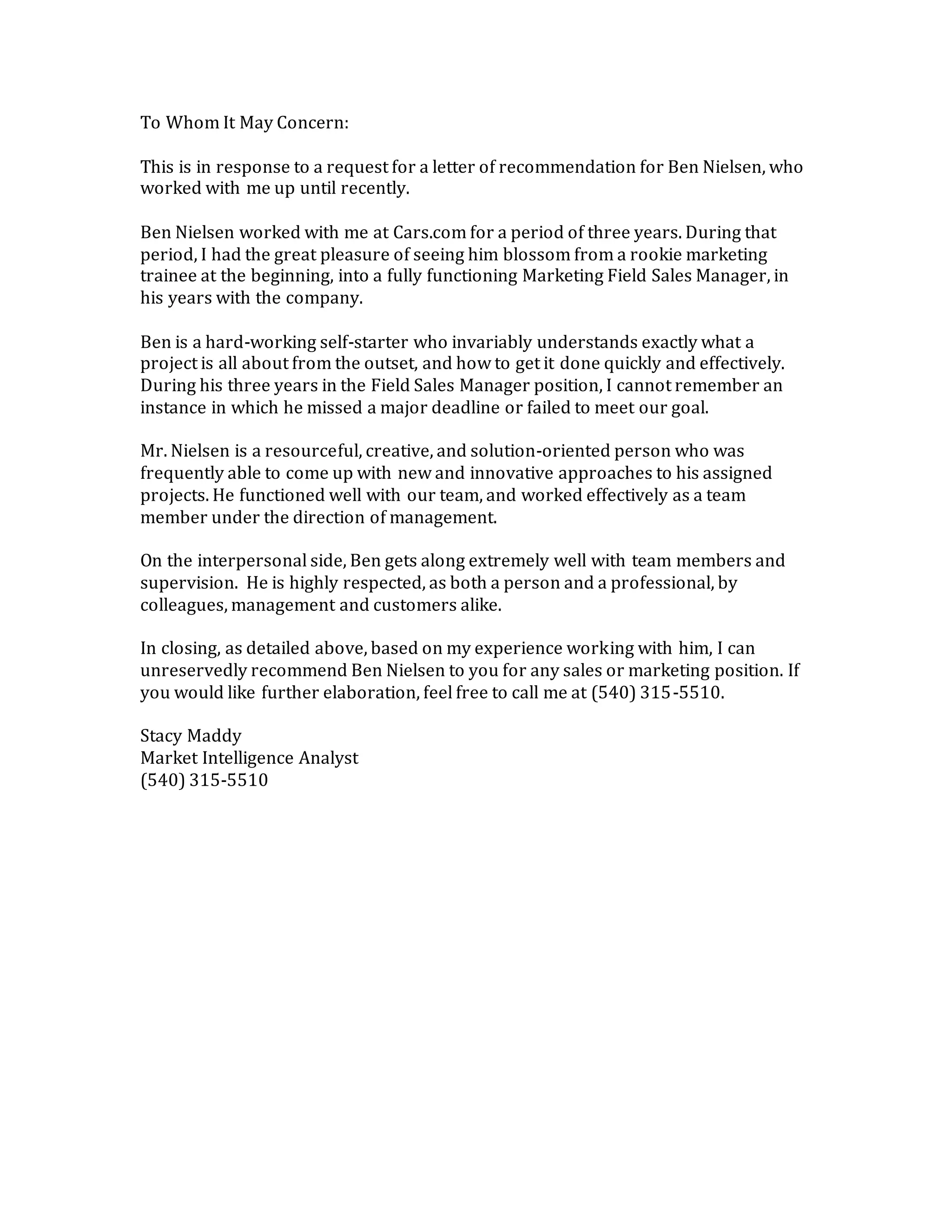 Reference Letter 2 | DOCX