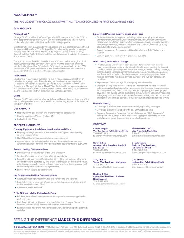 FD_ FIRST DOLLAR PACKAGE_MRMost Current | PDF