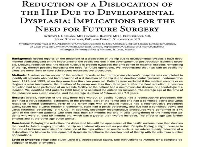3a ddh open reduction principles & protocols | PPT
