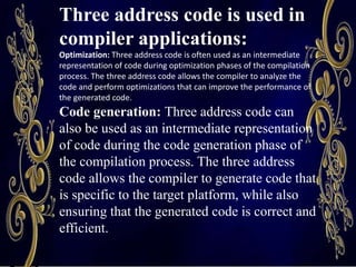 3 address code ujjwal matoliya.pptx