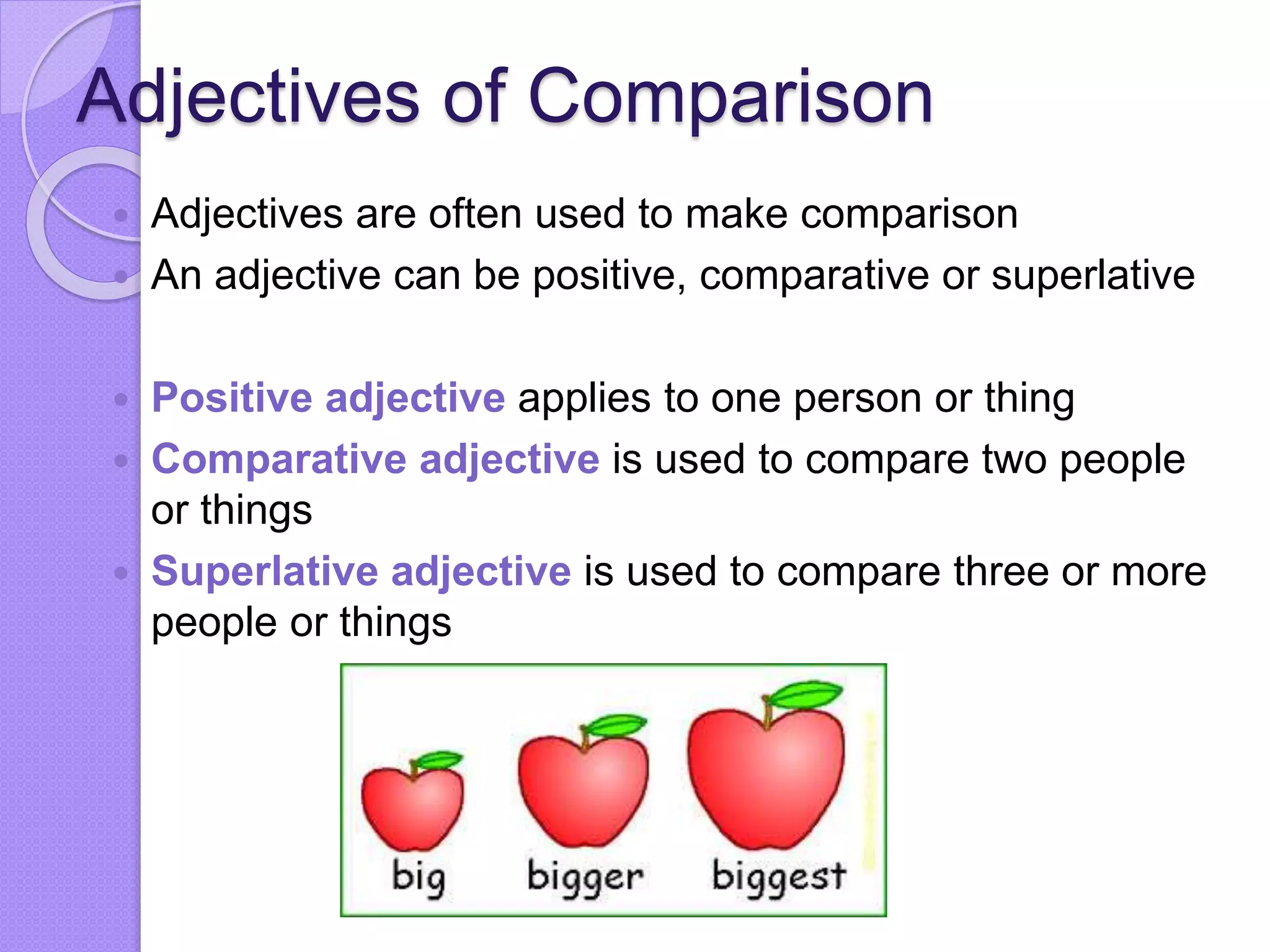 3 adjectives | PPTX