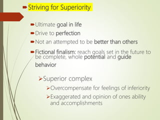 Theory of Personality Adlerian | PPTX